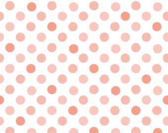 Popular items for peach polka dot on Etsy
