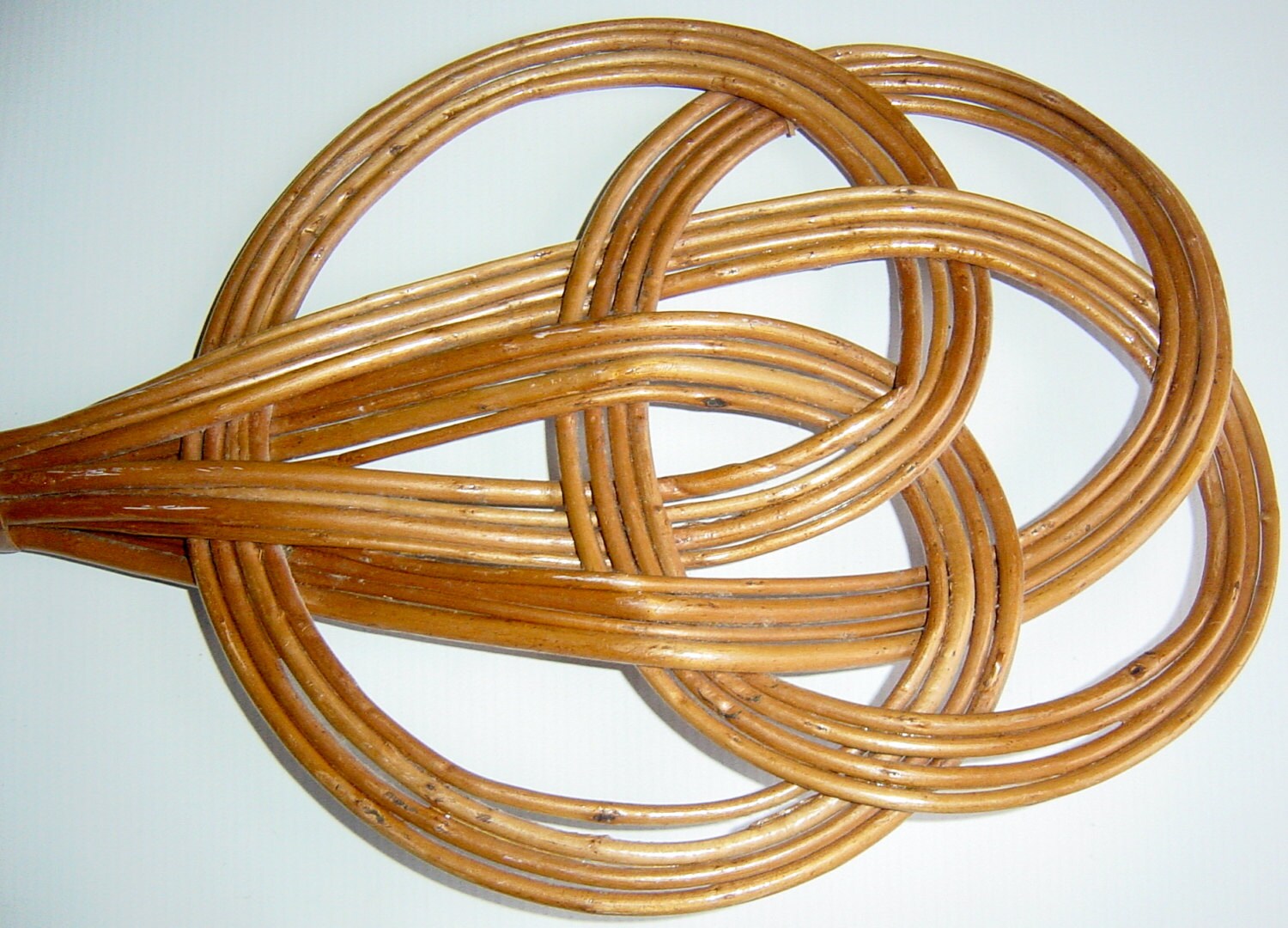 Vintage Rattan Carpet Beater Victorian Rug Beater