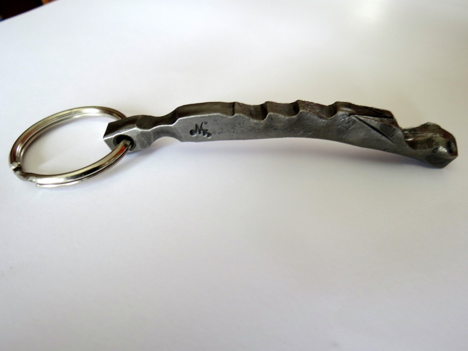 DRAGON KEYCHAIN Hand Forged and signed by BLACKSMITH by NazForge