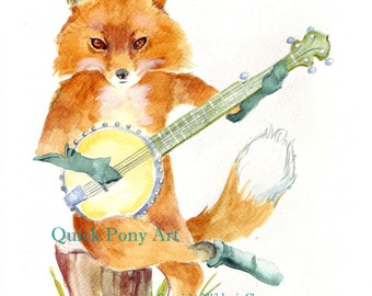 Playing banjo | Etsy