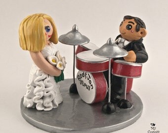 Drums cake topper | Etsy