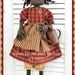 primitive cloth doll pattern black doll E-Pattern PDF