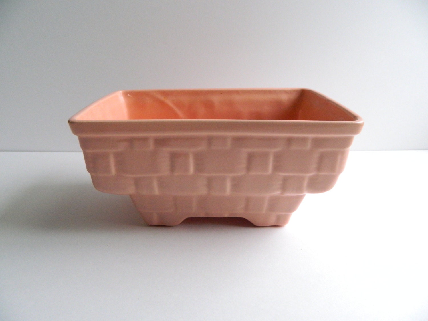 Vintage McCoy Pink Ceramic Planter Large Rectangular by UpHome Vintage McCoy Pink Ceramic Planter Large Rectangular by UpHome