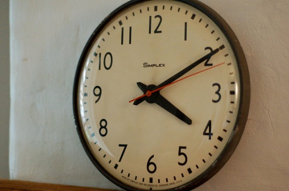 Vintage Simplex Wall Clock