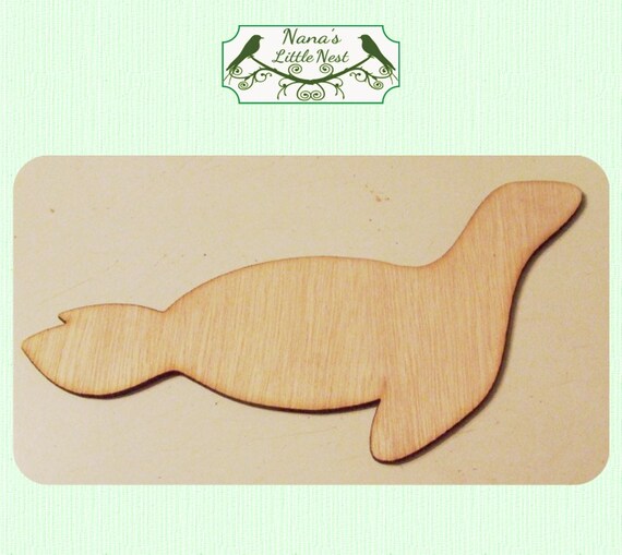 Seal Wood Cut Out Laser Cut