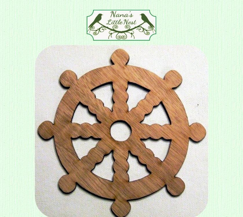 Ships Wheel / Captains Wheel / Nautical / Wood Cut Out Laser