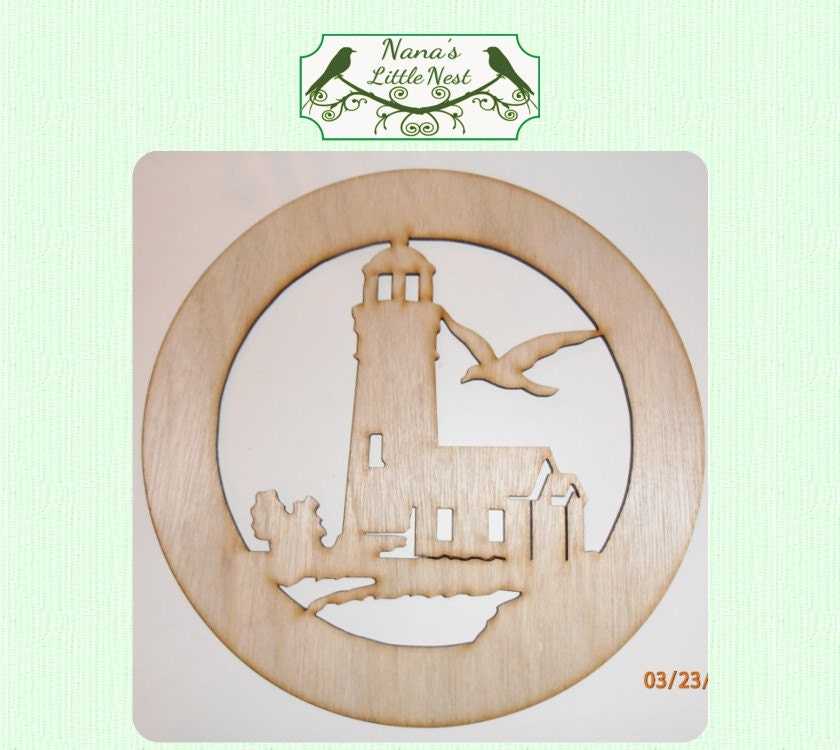 Lighthouse / Nautical Wood Cut Out Laser Cut