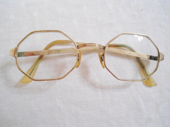Vintage Style Octagon Eyeglasses at Samuel Goggins blog