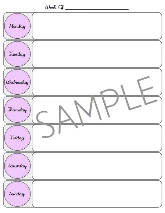 Items similar to Weekly Blog Planner / Organizer - Printable PDF on Etsy