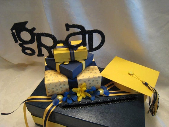 Graduation/Party Card Box with flowers and Grad