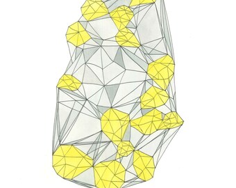 Geode drawing | Etsy