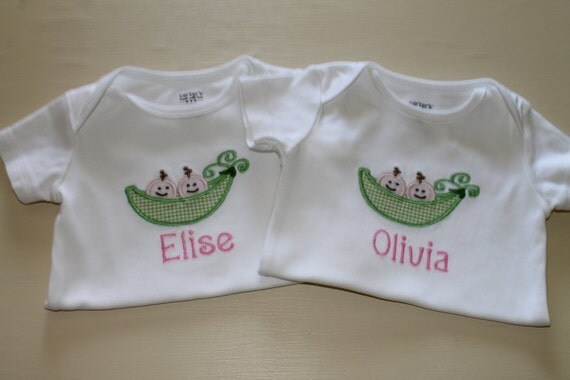 Onesies for Twins. Two Peas in A Pod