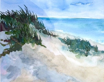 Unique beachscape painting related items | Etsy