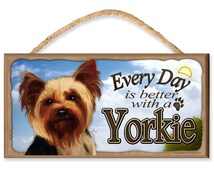Popular items for yorkie signs on Etsy