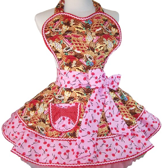 Retro Apron Sweet Treats Pin Up Style Ready