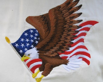 Embroidered eagle | Etsy