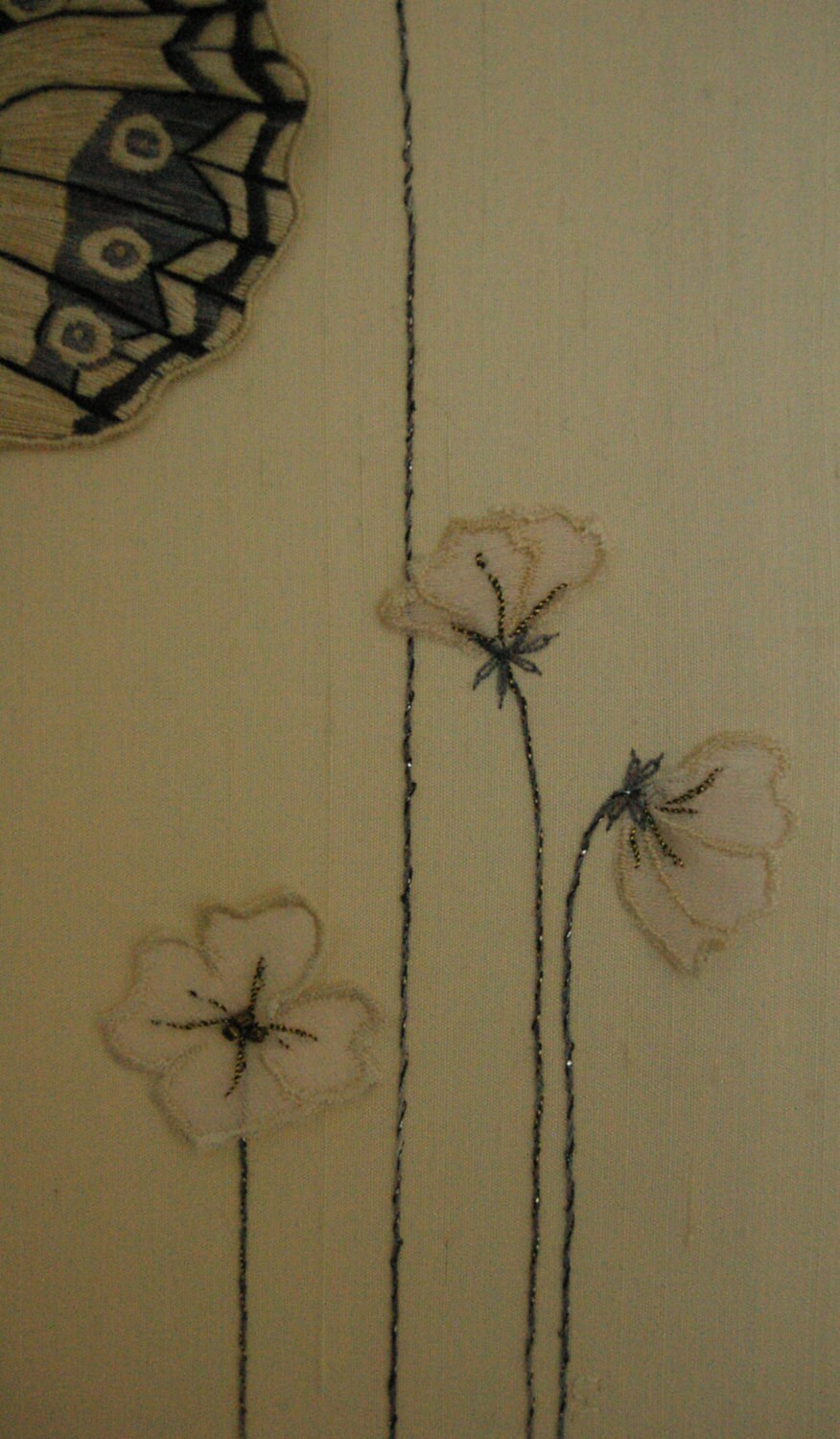 Pattern Modern Hand Embroidery Wall Art Stumpwork Instructions