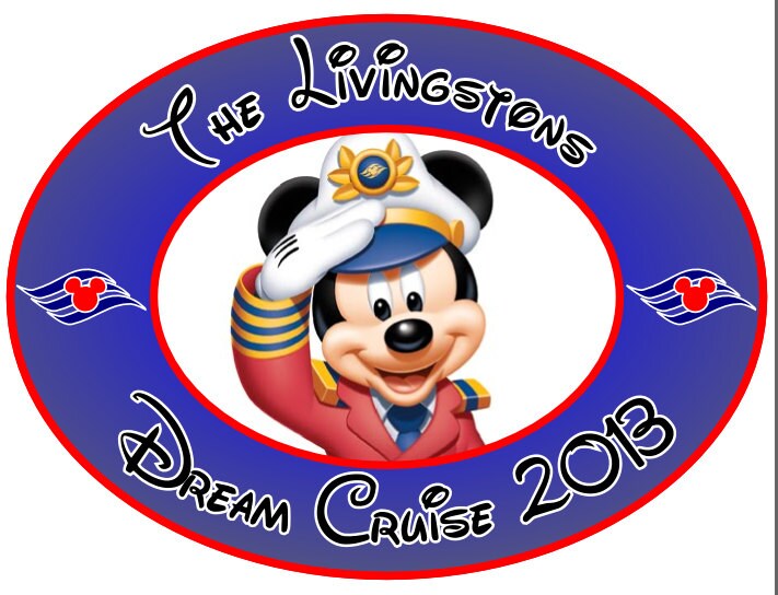 Disney Cruise magnet Custom Personalized Mickey Oval Disney