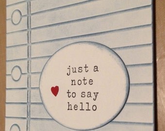 Popular items for say hello card on Etsy