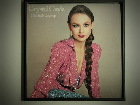 Glittered Record Album Crystal Gayle Miss The Mississippi