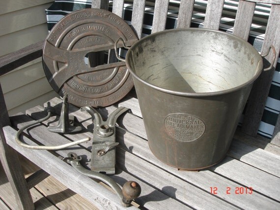 Antique Universal No. 8 Hand crank Bread Maker 1904 by TessesAttic
