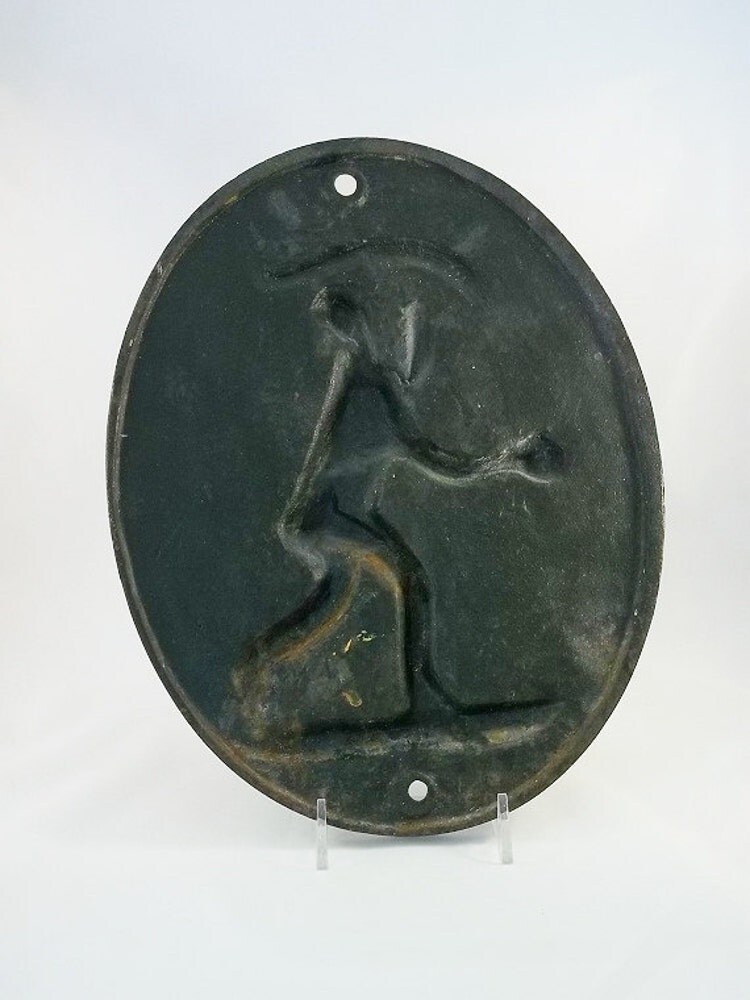 Vintage Reproduction Fire Mark Cast Iron Fire by RevivedTraditions