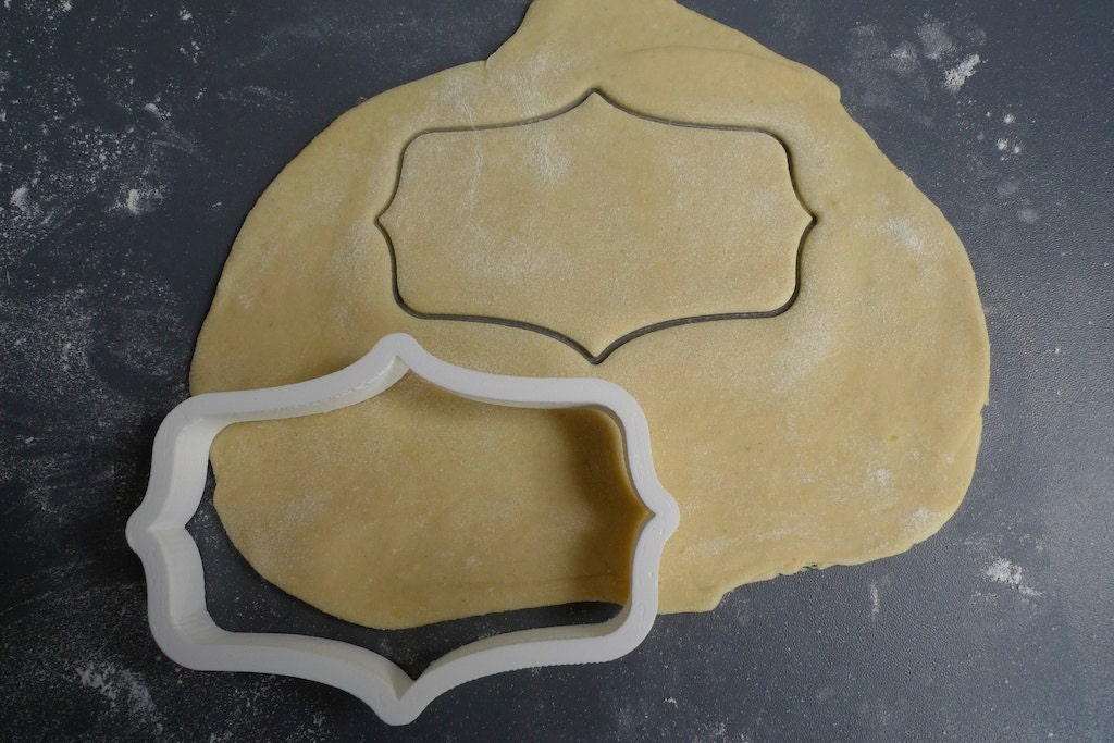 Rectangular plaque cookie cutter