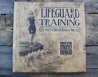 Lifeguard signs | Etsy