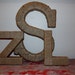 Personalized 12 Inch Jute Letter with Floral Accents