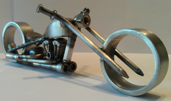 On Sale Scrap metal motorcycle sculpture