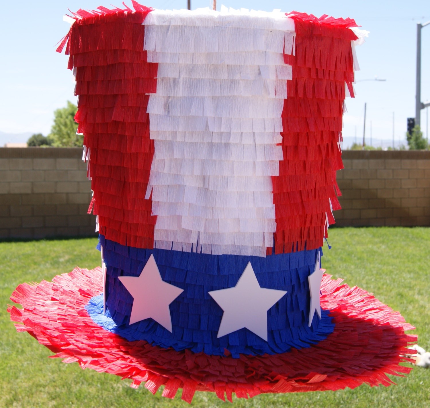Uncle Sam Hat Pinata by NeverEndingCreation on Etsy