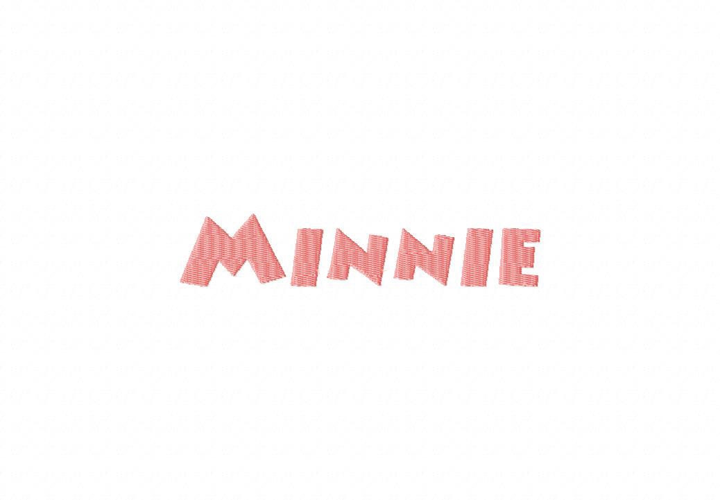 INSTANT DOWNLOAD Minnie Mouse Font Machine Embroidery Font Set
