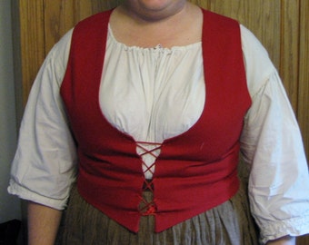 Woman's Colonial Shortgown by colonialclothing on Etsy