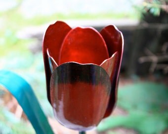 Popular items for metal tulips on Etsy