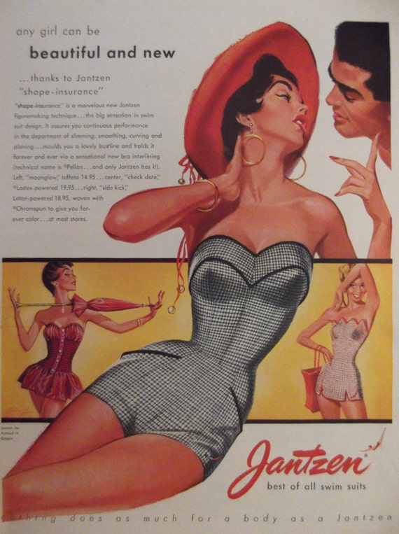 Vintage Jantzen Swimsuits Original Vintage By Vintagepapergallery