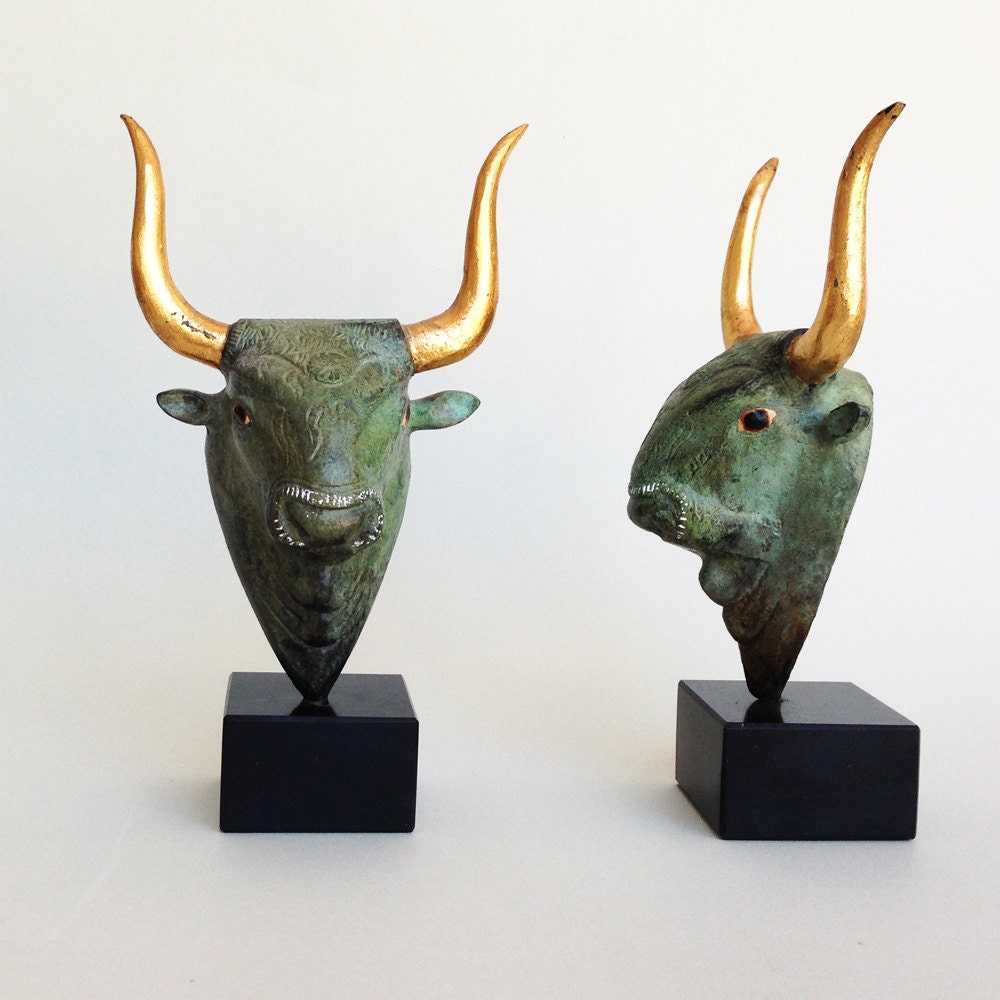 Minotaur, Greek Minoan Bull Sculpture