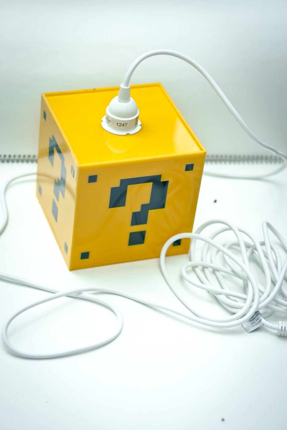 Mario Question Mark Block Hanging lamp