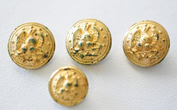 Vintage United State Marine Corp/Naval Military brass Buttons