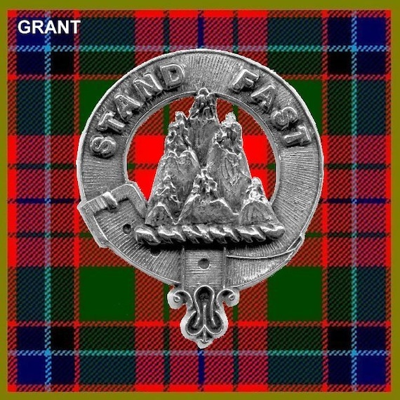 Grant Clan Crest Scottish Pewter Cap Badge CB01