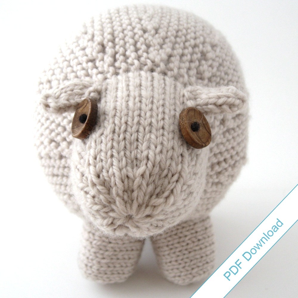 Knitting Pattern PDF. Toy Sheep. Knit Your Own Flock.