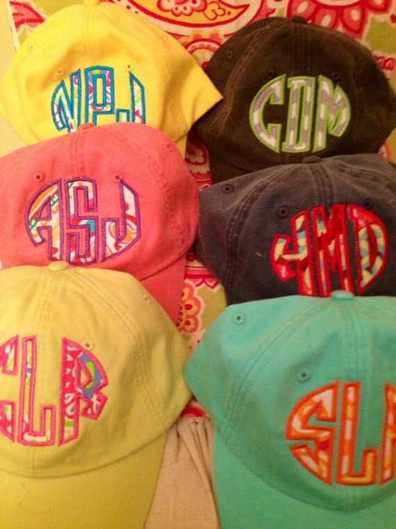 Ladies Monogrammed Baseball Caps | semashow.com