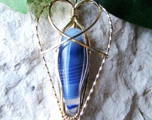 Unique blue onyx agate related items | Etsy