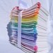 Big Stack of 30 Rainbow Assortment White by GinasSoftClothShop