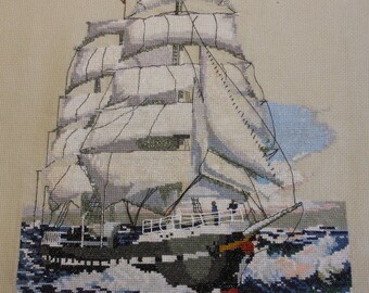 Popular items for ship cross stitch on Etsy