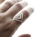 Triangle Ring Sterling Silver Made to Order by SDMarieJewelry