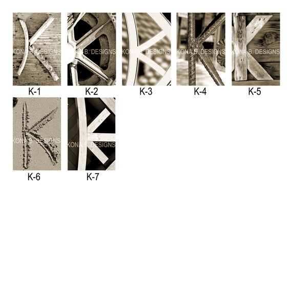 Letter K Alphabet Photography 4x6 Photo by KonaBDesigns