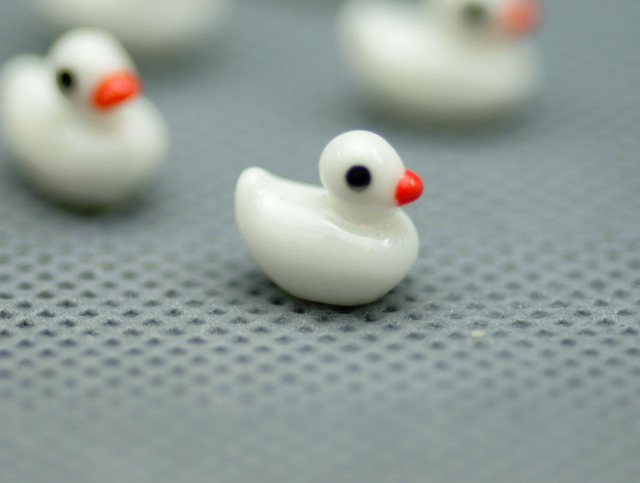 10pcs 10mm White Resin Duck Mininature Figurine/Terrarium