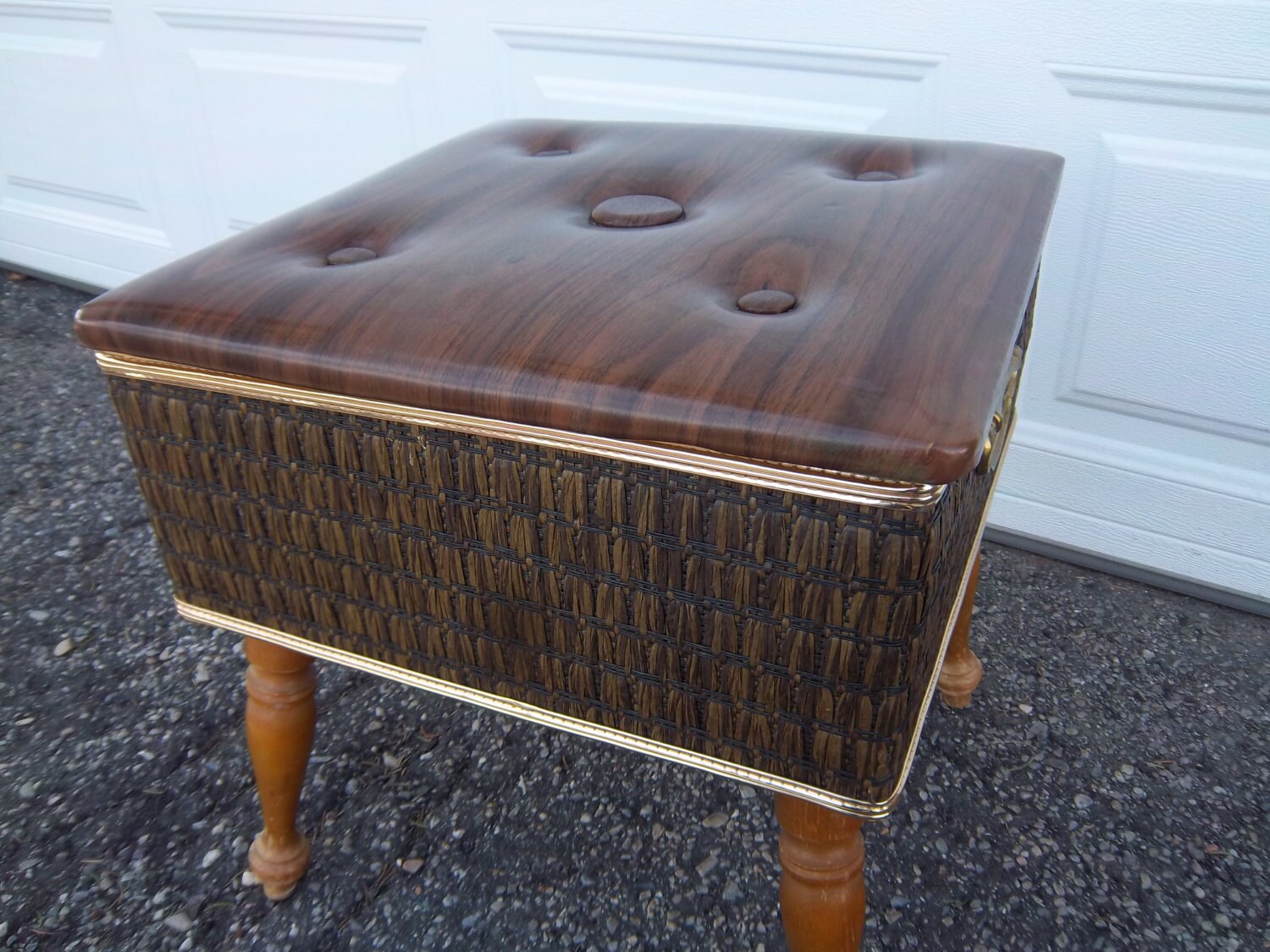 Vintage Hawkeye Sewing Stool with Storage – Haute Juice