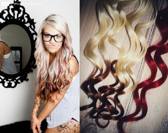 Unique ombre extensions related items | Etsy