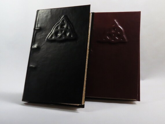 Items Similar To Triquetra Book Of Shadows Leather Bound Hard Cover